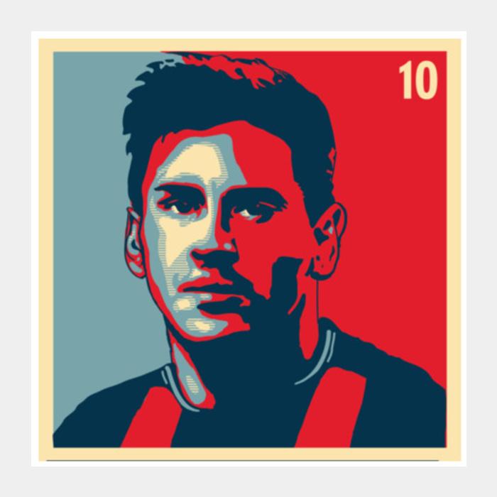 Lionel Messi Square Art Prints PosterGully Specials| Buy High-Quality ...