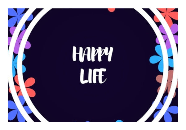 Happy Life Wall Art – PosterGully
