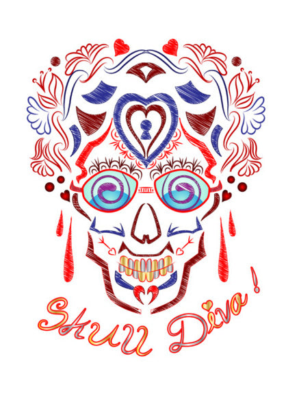 Skull Diva Wall Art – PosterGully