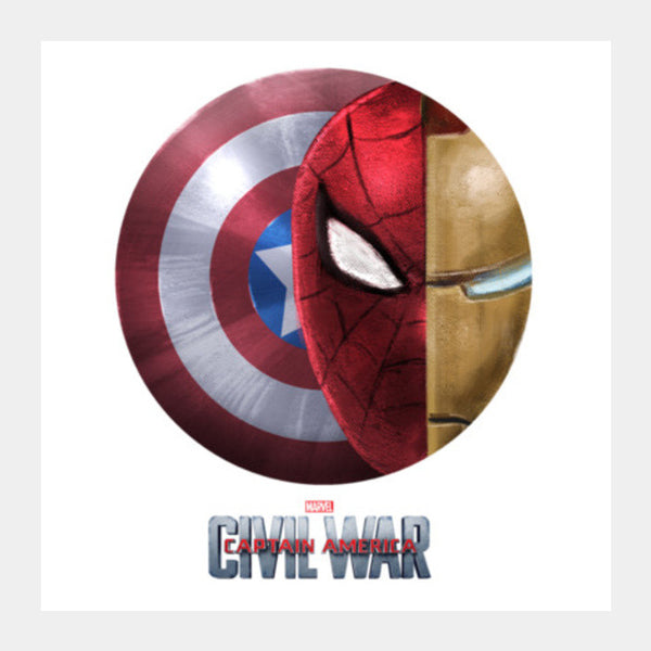 CIVIL WAR CAPTAIN AMERICA Square Art Prints – PosterGully