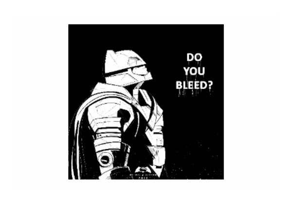 Batman - Do You Bleed? Black and White| Buy High-Quality Posters and ...