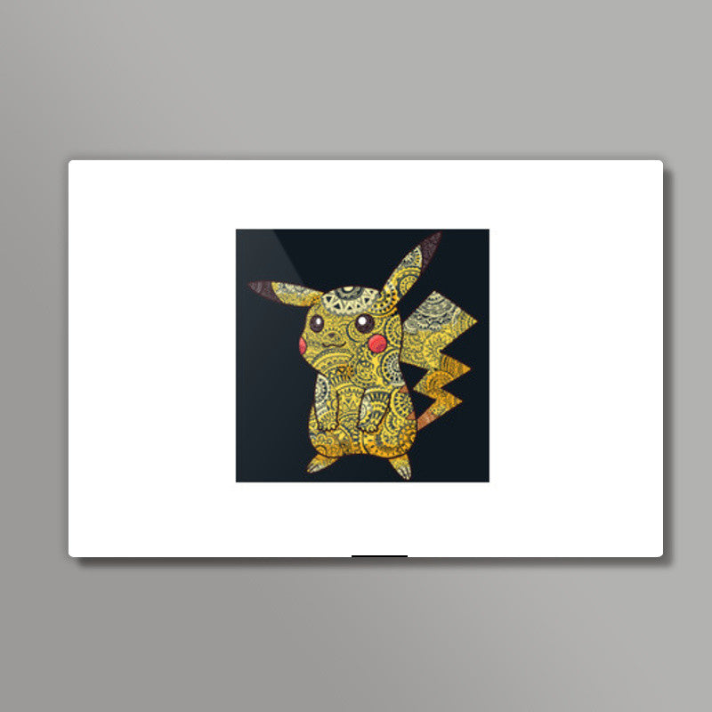 Pikachu Doodle Wall Art| Buy High-Quality Posters and Framed Posters ...
