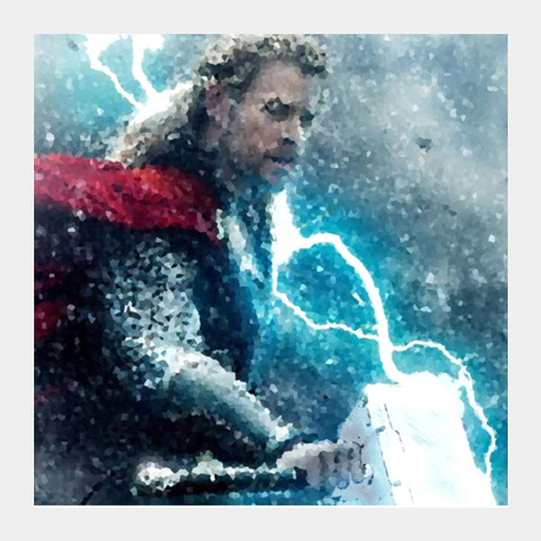 The Mighty Thor Square Art Prints – PosterGully